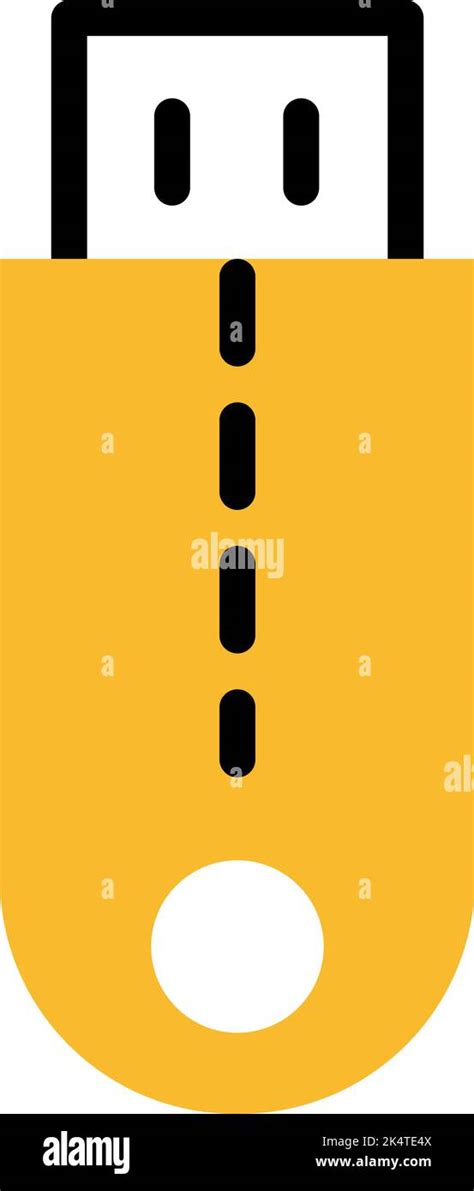 Pc Flashdrive Illustration Vector On A White Background Stock Vector