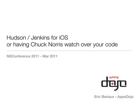 Using Jenkins With Ios Projects Ppt