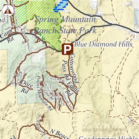 Clark County Ohv Trails Map By Nevada Department Of Conservation And Natural Resources Avenza Maps