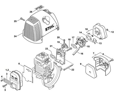 Exploring The Stihl FS 76 Trimmer An Illustrated Parts Diagram