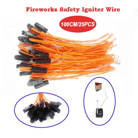 25 Piece 100cm Length Safety Igniter Electric Match Wire For Firework