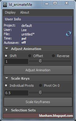 Ld AnimateMe Animation Tool For Maya Free Animation Scripts Plugins Downloads For Maya