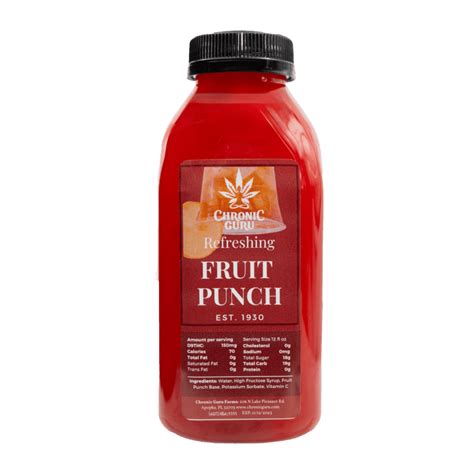 Fruit Punch Thc Drink Chronic Guru
