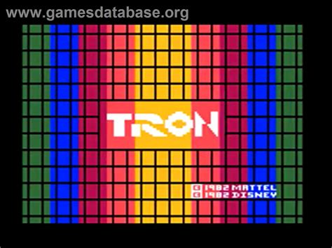 Tron Maze A Tron Mattel Intellivision Artwork Title Screen
