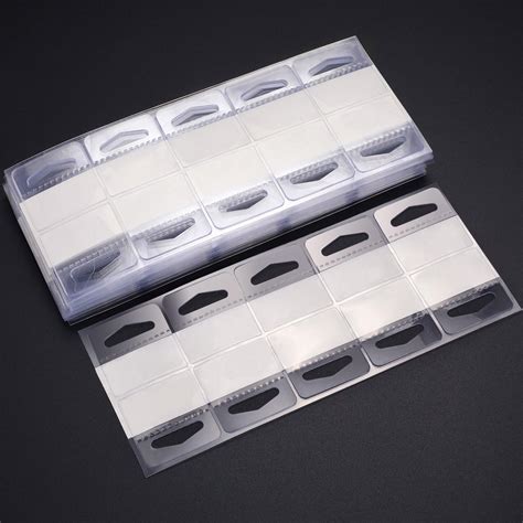 Buy 300 Pieces Adhesive Hanging Tags 1 12 By 1 12 Inch Slot Hole