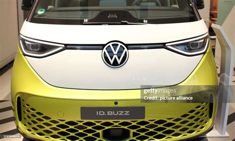 Berlin A Vw Id Buzz In Lime Yellow Stands In A Volkswagen News Photo Getty Images