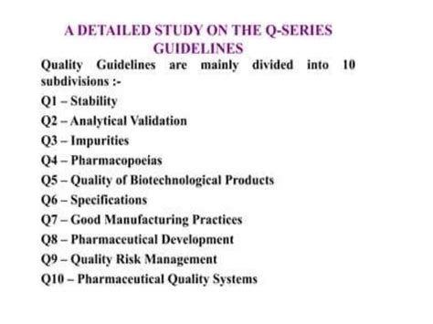 Unit 1 Lecture 1 Ich Guidelines Quality Assurance Pptx