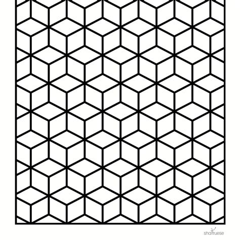 Easy Bold Patterns Colouring Pages Instant Download Shartruese