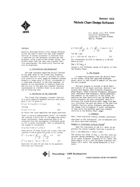 Nichols Chart Design Software Pdf Electronic Engineering