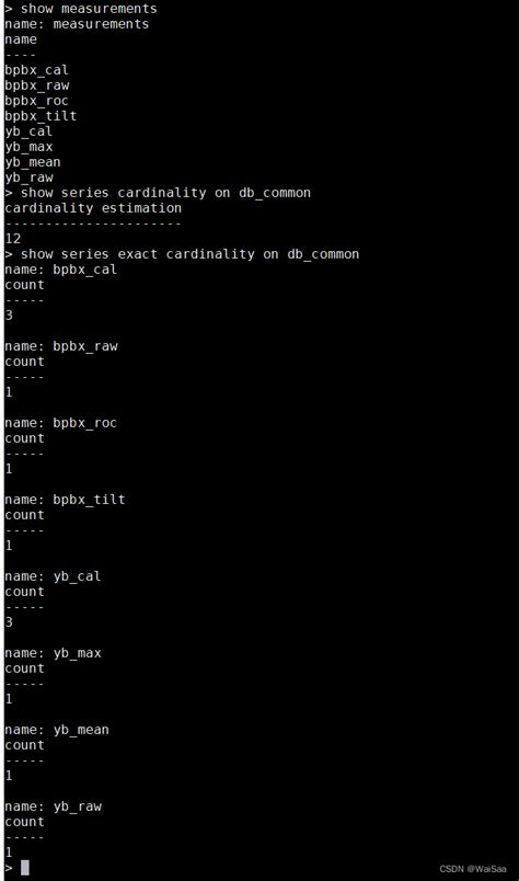 Influxdb 常用命令influxdb 命令行 Csdn博客