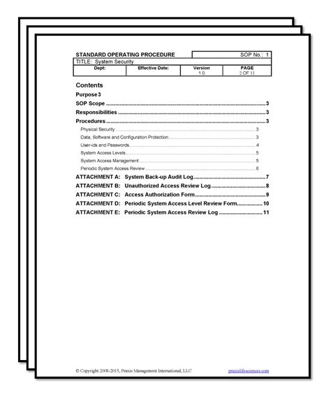Computer System Validation Templates Sops