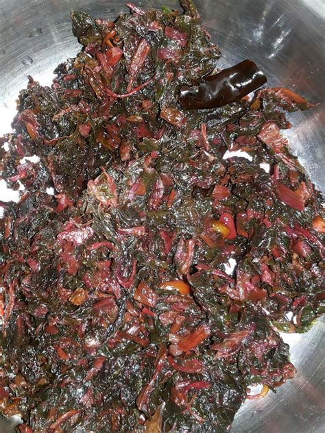 Tasty Page Lal Saag Red Spinach Recipe