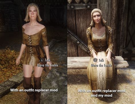 Default Outfit For Female Elders Npcs 日本語化対応 Npc Skyrim Mod データベース