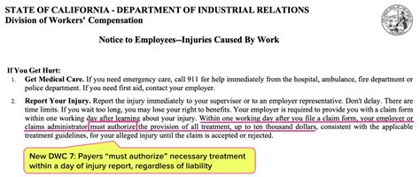 New Ca Dwc Form 7 Warps Workers Comp Reality Daisybill