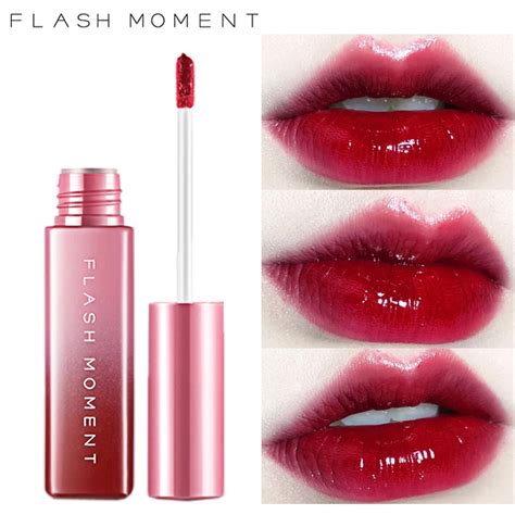 New Branb Lip Gloss Tint Sexy Red Liquid Lipstick Makeup Cosmetics Waterproof Long Lasting 3d