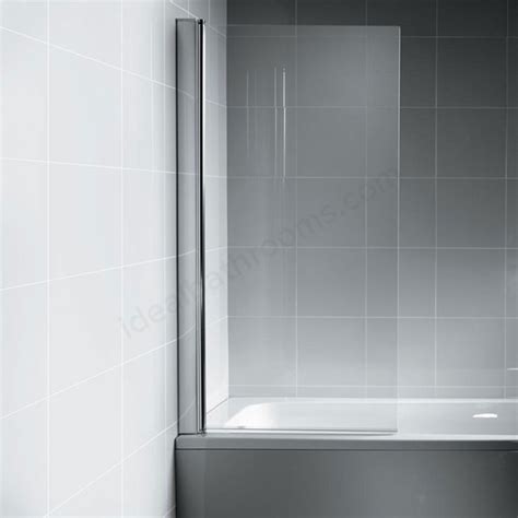 Ideal Standard Synergy Angle Bath Screen Bright Silver Ideal Bathrooms