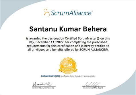 Santanu Kumar Behera Csm® On Linkedin Scrummaster Scrumalliance