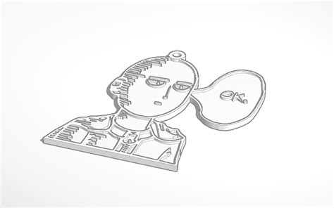 3d Design Saitama Ok Keychain Tinkercad