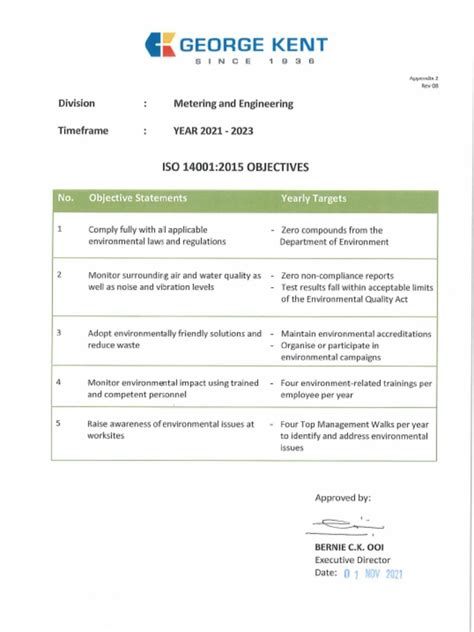 Ems Objective Rev 08 Appendix 2 Pdf