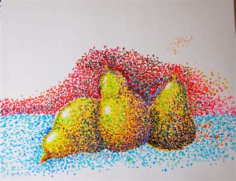 Draw Paint G BLOCK Pointillism Inspired By Seurat Pointillism