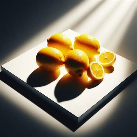 Premium Photo Lemon White Background