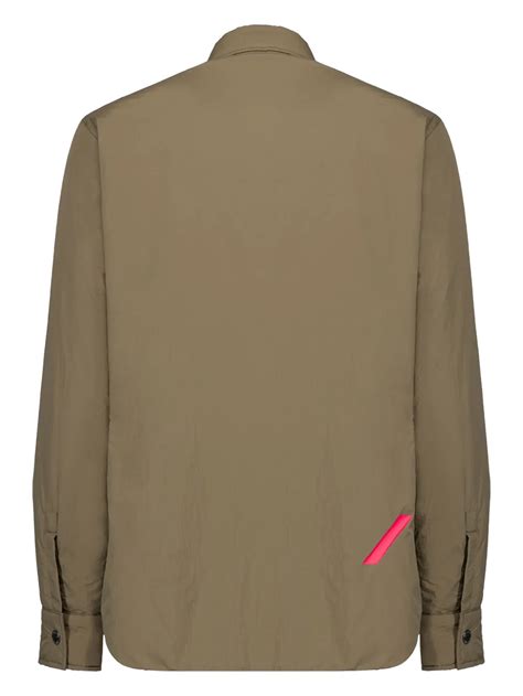 After Label Patch Pocket Military Jacket In Green Modesens