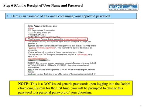 Ppt Delphi Einvoicing System Grant Recipient Authentication And Account Activation Process