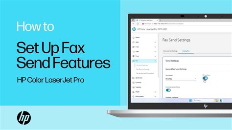 How To Set Up Fax Send Features On Hp Color Laserjet Pro Printers Hp