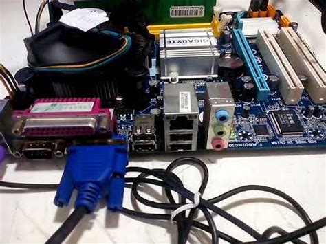 Placa Mãe Gigabyte Ga 945gcm s2c Lga775 Ddr2 Pci express 16x YouTube
