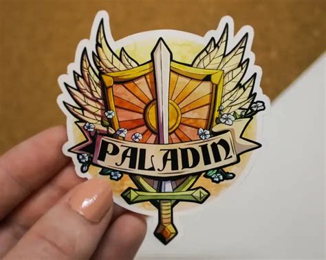 Paladin Class Sticker Dungeons And Dragons
