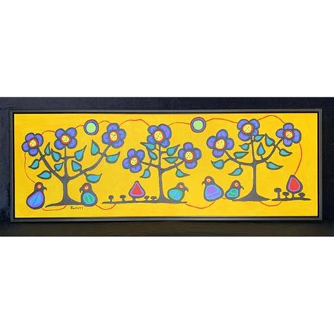 Karl Burrows Trees And Birds Original
