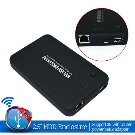 new 2 5 usb 3 0 wireless wifi hdd external hard disk case support 3g