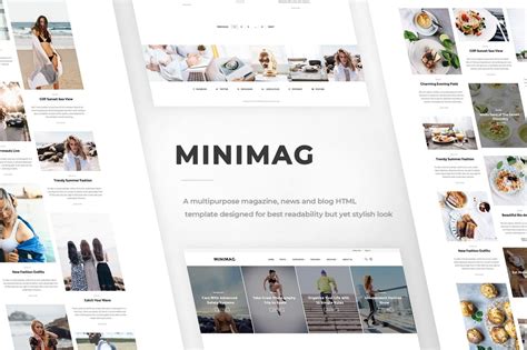 minimag magazine and blog html template fastcode space
