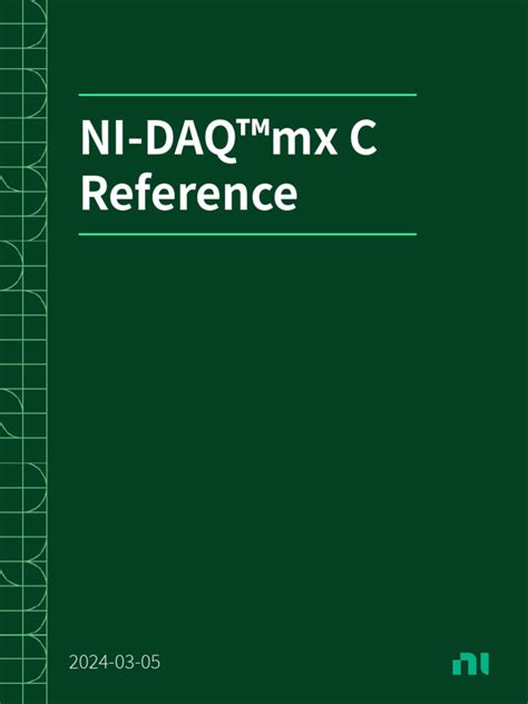 Ni Daq™mx C Reference Ni Pxi 2531 Supported Properties 2024 03 05 06 12 45 Pdf Relay Switch