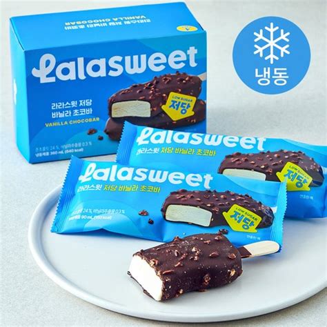 라라스윗 저당 바닐라 초코바 냉동 막대 아이스크림 쿠팡