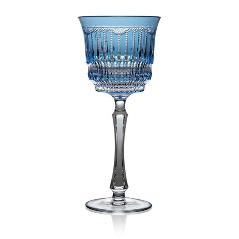 Venice Sky Blue Water Glass By Varga Crystal Sallie Home