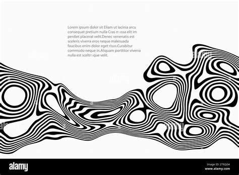 Fluid Background Of Black Smooth Lines Abstract Wavy Background Design Stock Vector Image And Art