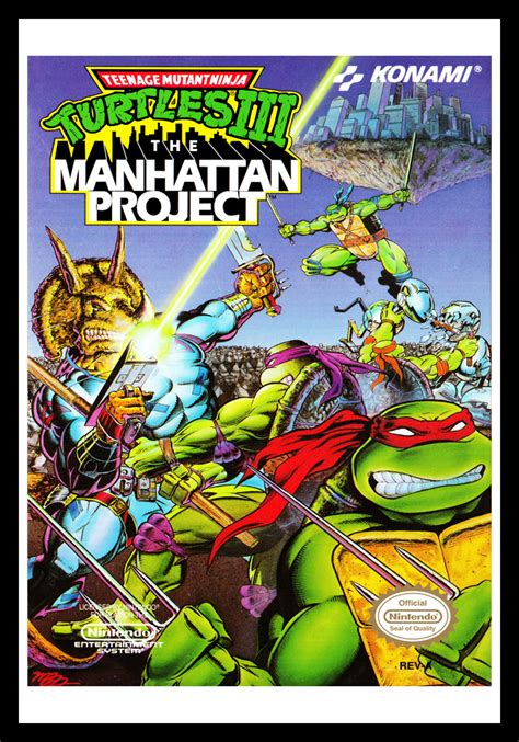 Nes Teenage Mutant Ninja Turtles Iii The Manhattan Project Poster