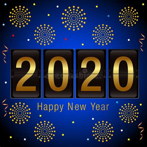 New Year Background New Year Countdown Timer Vector Illustration