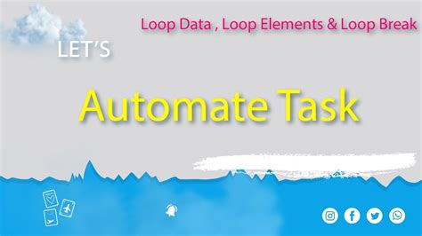 loop data loop elements and loop break in automa automa youtube