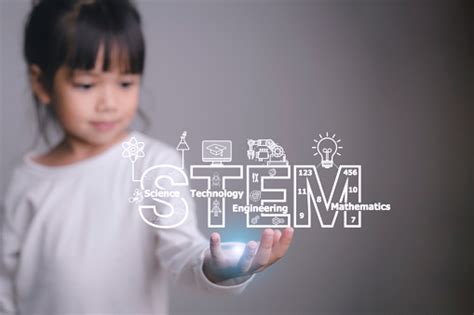 Stem 교육 개념 Stem 과학 기술 공학 수학 과학 기술 기술 교육 개념입니다 4 5세에 대한 스톡 사진 및 기타 이미지