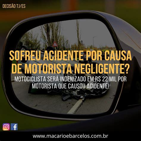 MOTOCICLISTA será INDENIZADO por MOTORISTA que CAUSOU ACIDENTE