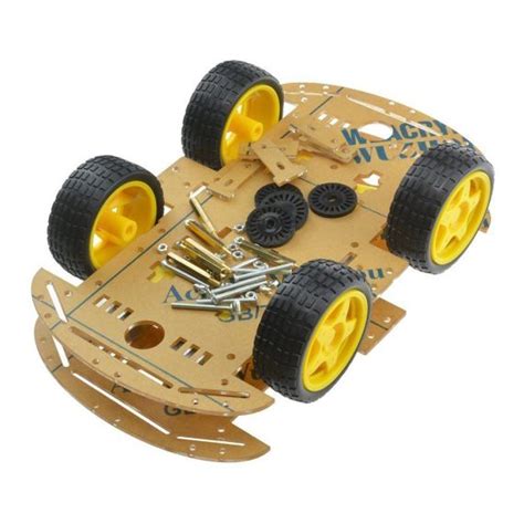 Rectangle 4wd 4 Wheel Robot Chassis Robotech Bd