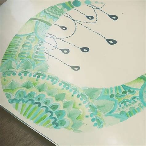 Zentangle Moon Zentangle Tableware Plates
