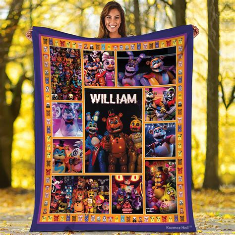 Personalized Five Nights At Freddy Blanket Freddy Fazbear B Inspire