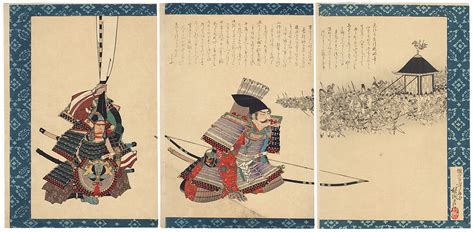 Chikanobu Kusunoki Masashige Greeting The Imperial Carriage Fuji Arts