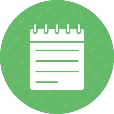 Premium Vector Notebook Vector Illustration Style