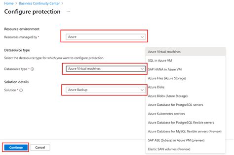 Azure Portal を使用して Azure Elastic Storage エリア ネットワークのバックアップを構成する プレビュー
