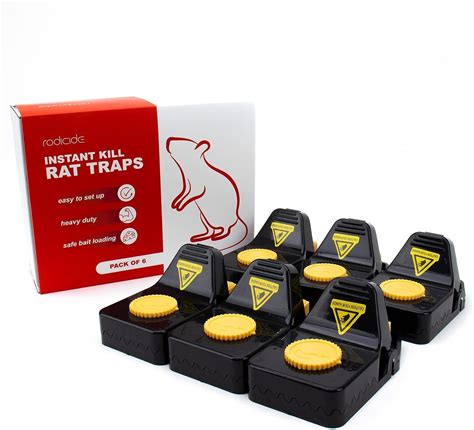 Tysr 6 X Rat Traps Easy To Set Humane Outdoor Rat Trap Kit Instant