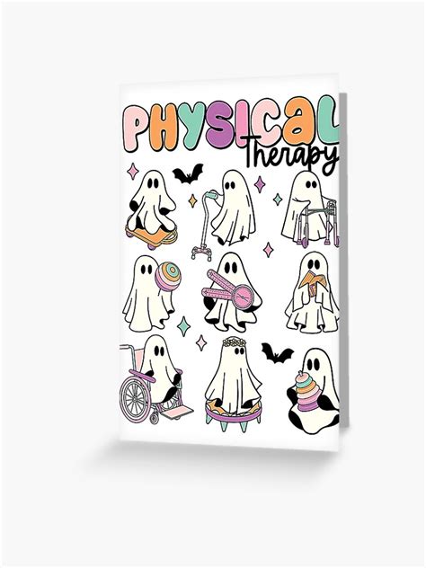 Physical Therapy Pt Ghosts Halloween Physical Therapist Spooky Pt